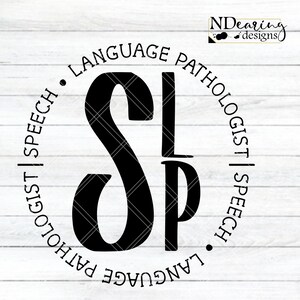 SLP Monogram Digital Cut File | SVG | Abbreviation | Speech Language ...