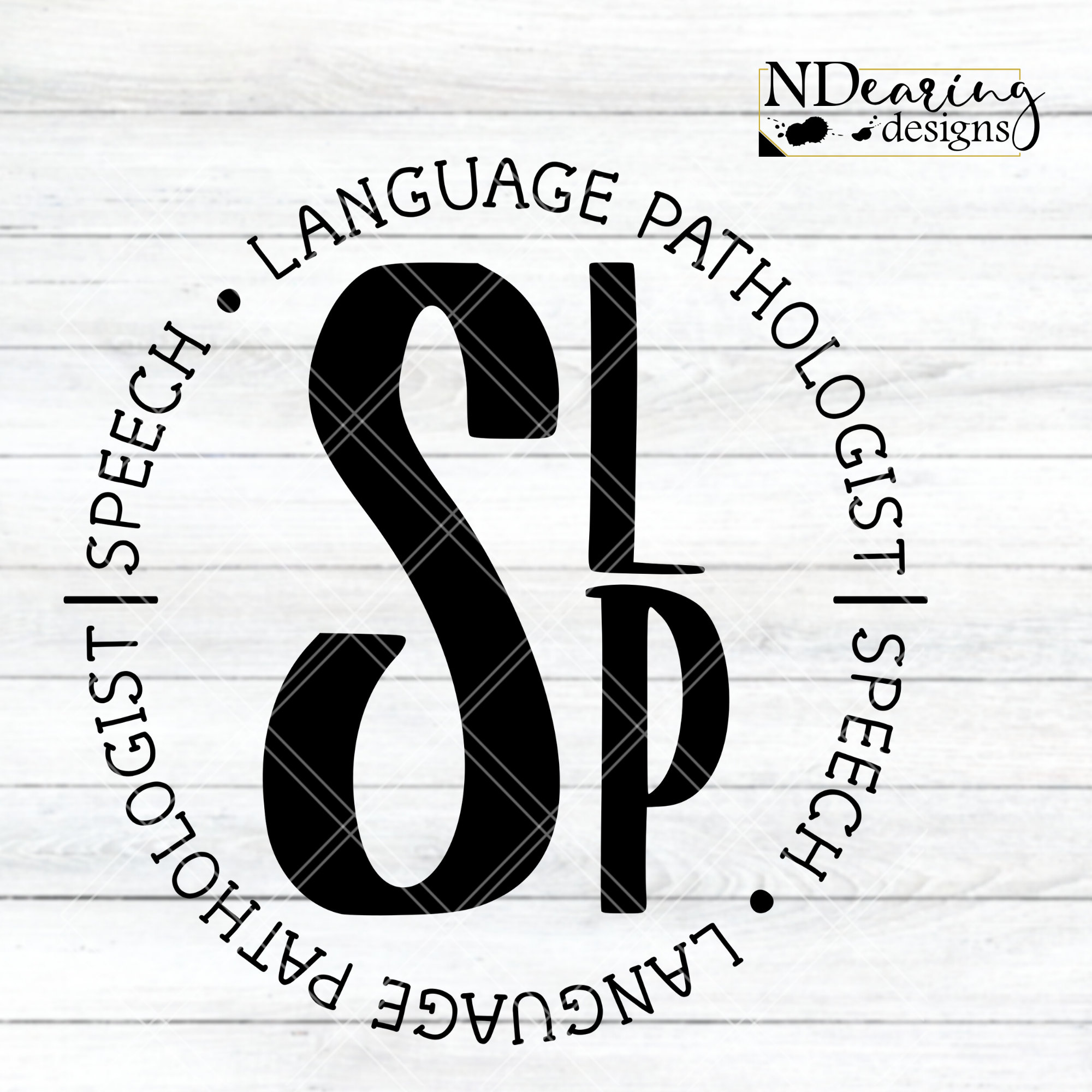SLP Monogram Digital Cut File SVG Abbreviation Speech Language ...