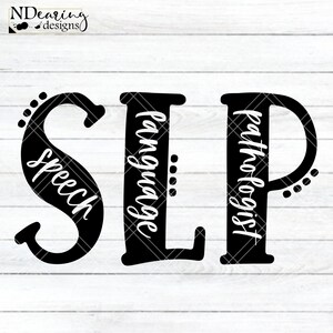 SLP Digital Cut File | SVG | Speech Therapist | Speech Language ...