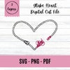 Gtube Heart SVG Digital Cut File Cricut Design Gastronomy Tube Button ...