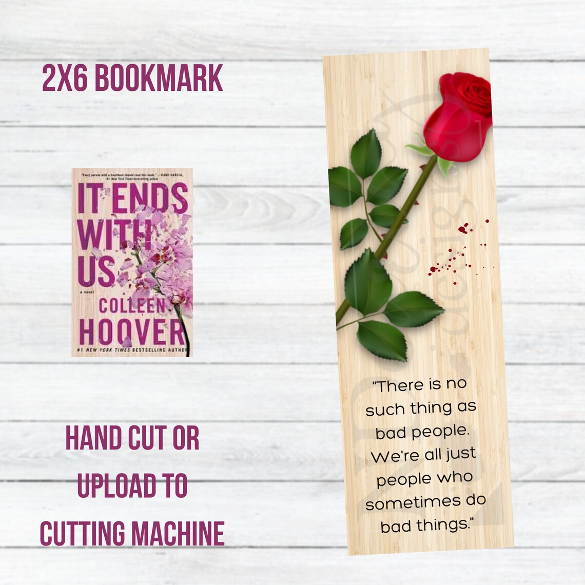 It Ends With Us Quotes Printable Bookmark Bundle - Etsy