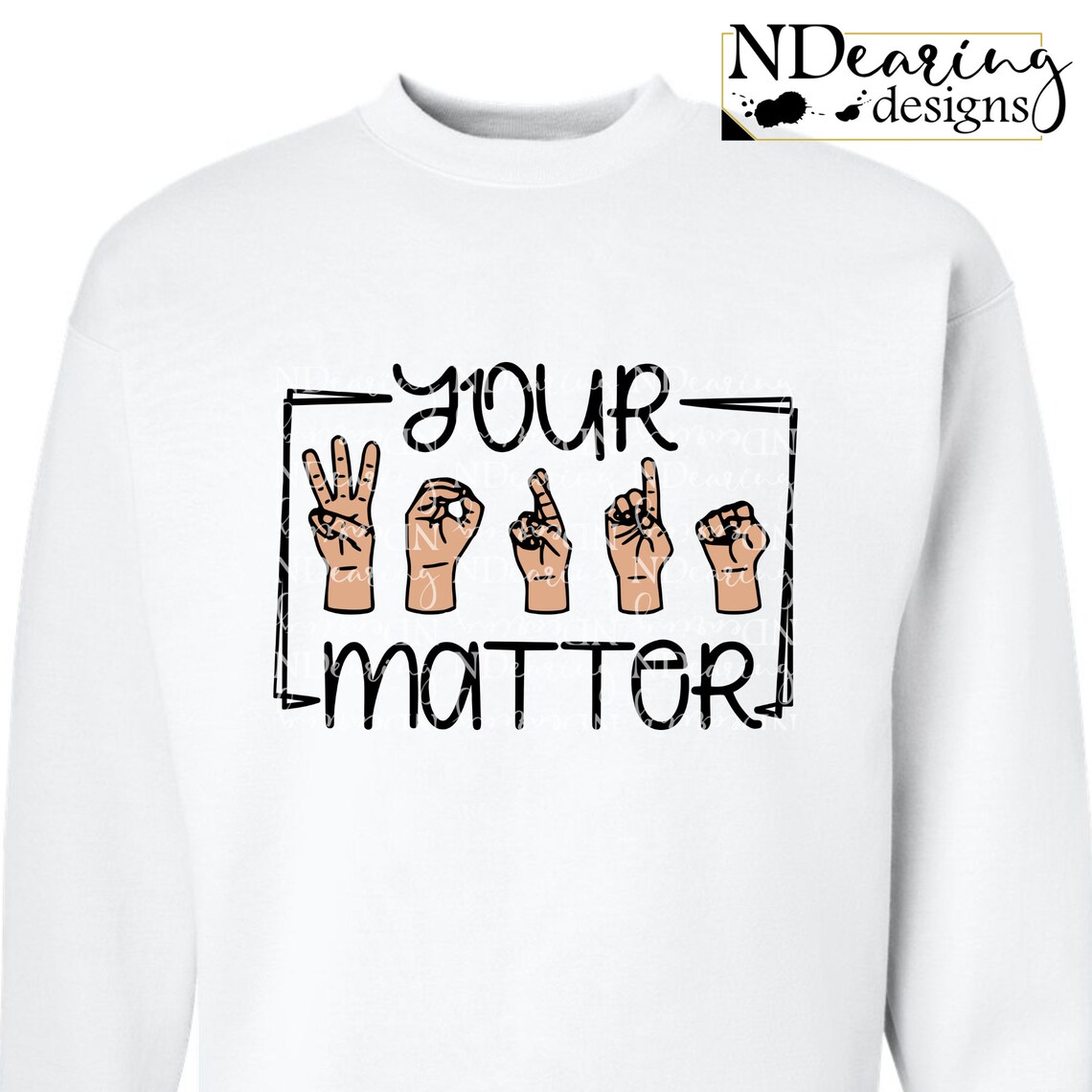 Your Words Matter ASL Digital Cut File SVG Sign Language Speech Therapy ...