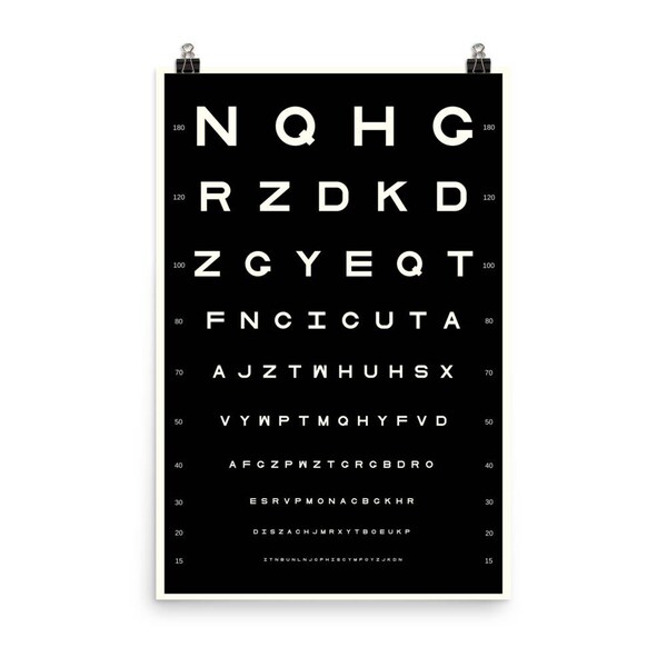 Vintage Eye Chart - Etsy