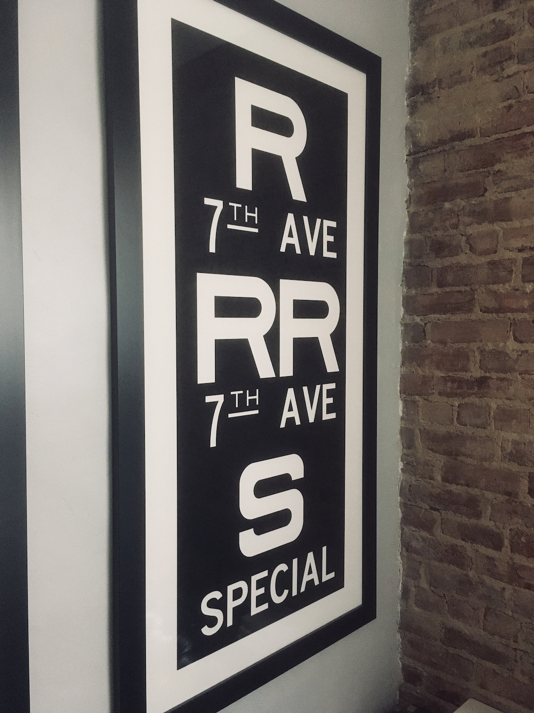 XL Vintage Subway Sign, Large Wall Art Print, Restoration Hardware ...