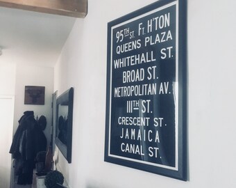 Vintage Subway Sign, Poster, Family Wall Art, Print, Restoration ...