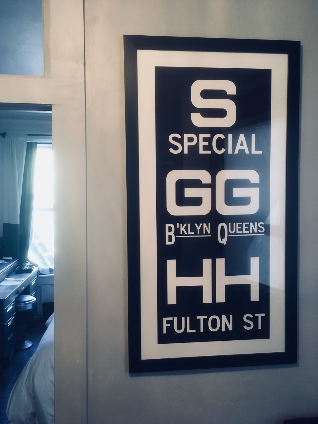 XL Vintage Subway Sign, Large Wall Art Print, Restoration Hardware ...