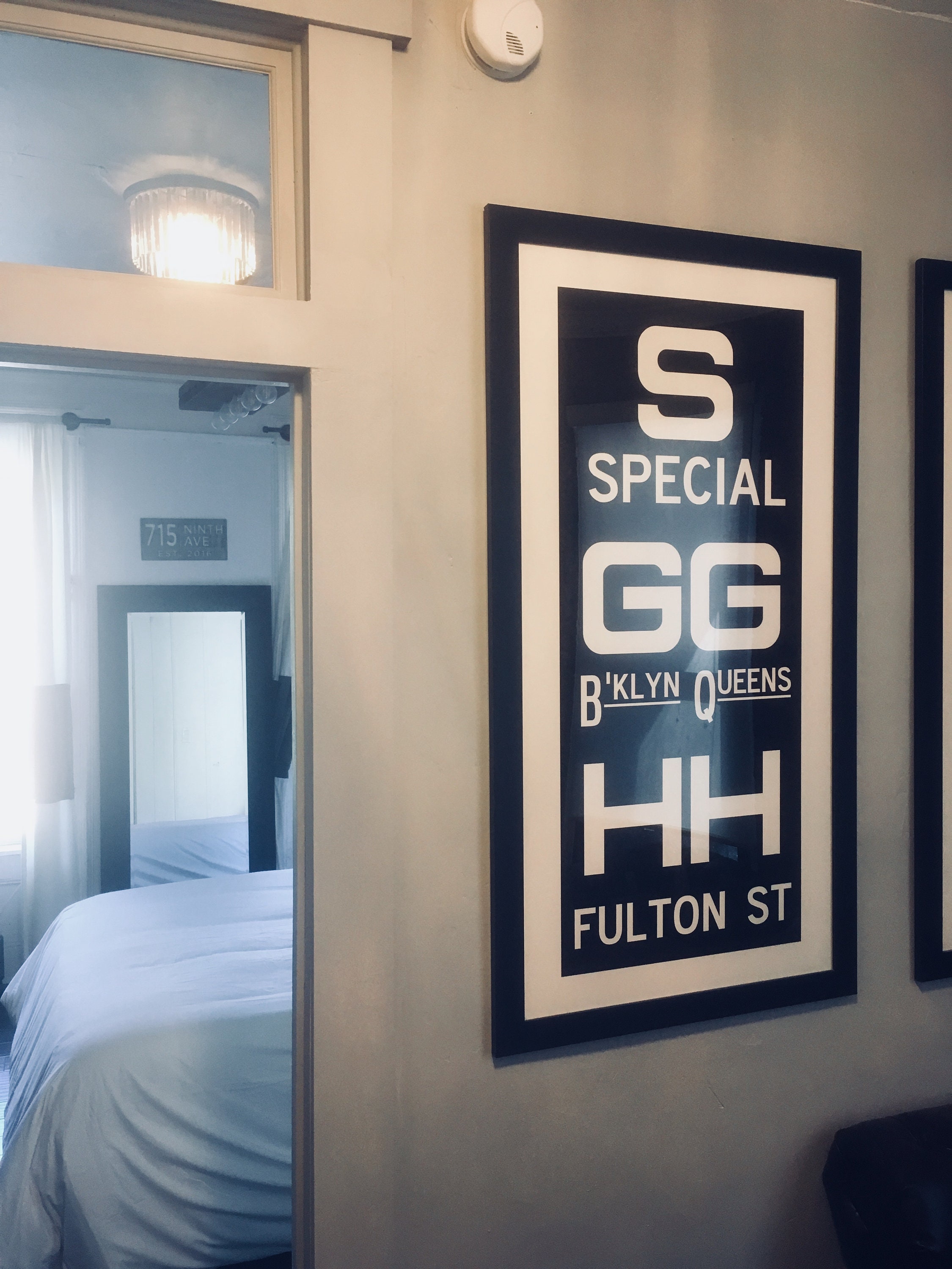 XL Vintage Subway Sign, Large Wall Art Print, Restoration Hardware ...