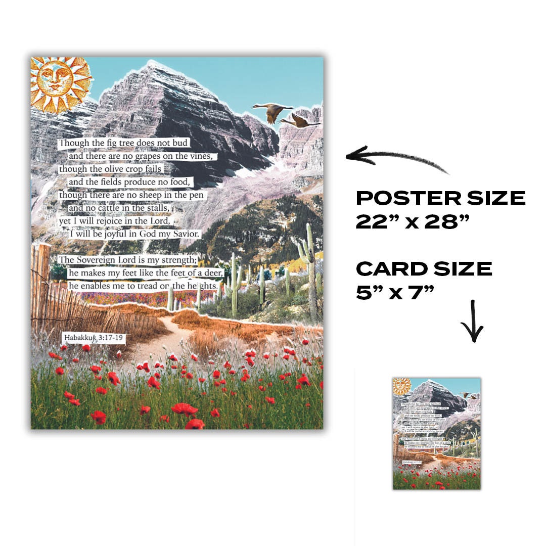 Art Print | "yet I Will Rejoice in the Lord" - Habakkuk 3:17-19 ...