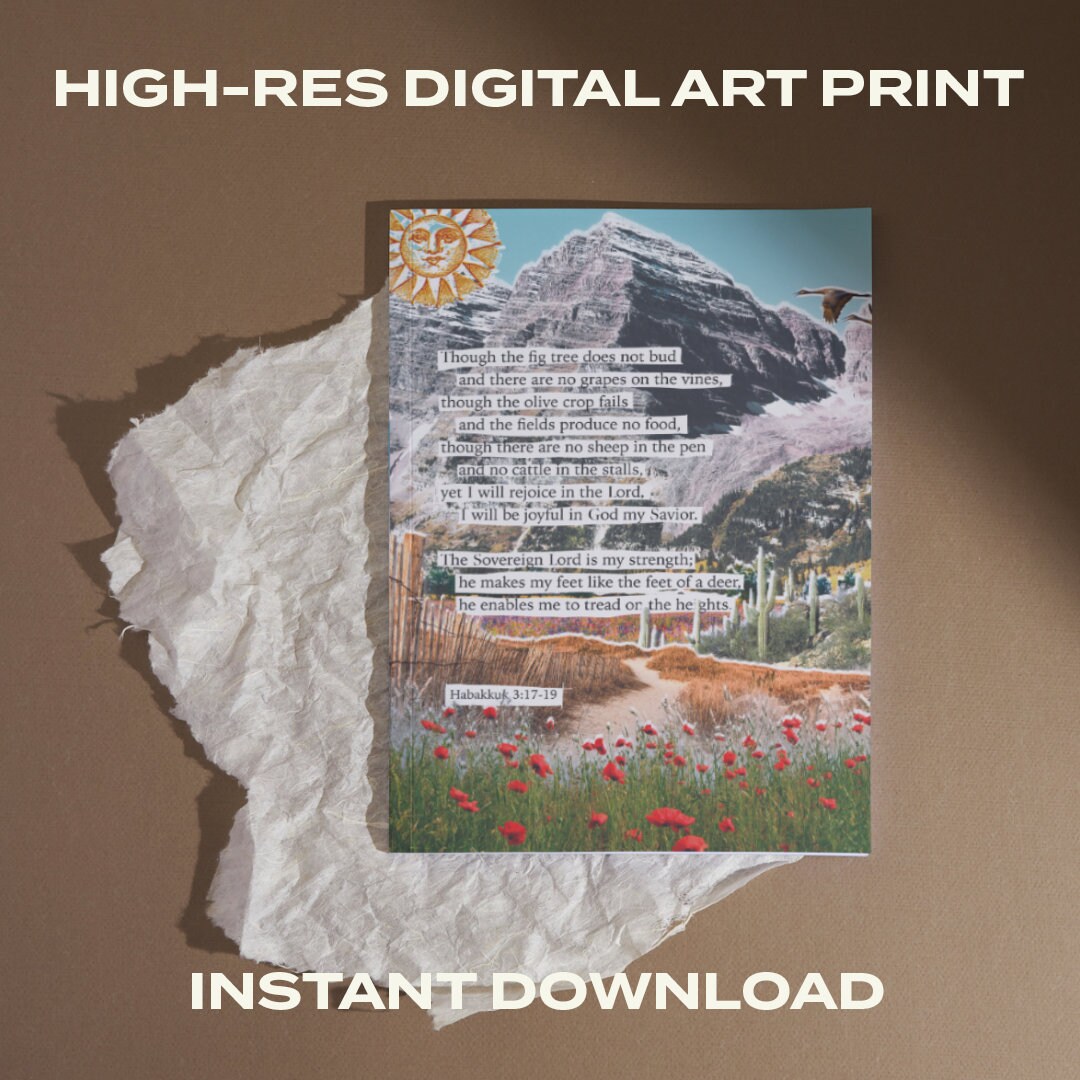 Art Print | "yet I Will Rejoice in the Lord" - Habakkuk 3:17-19 ...