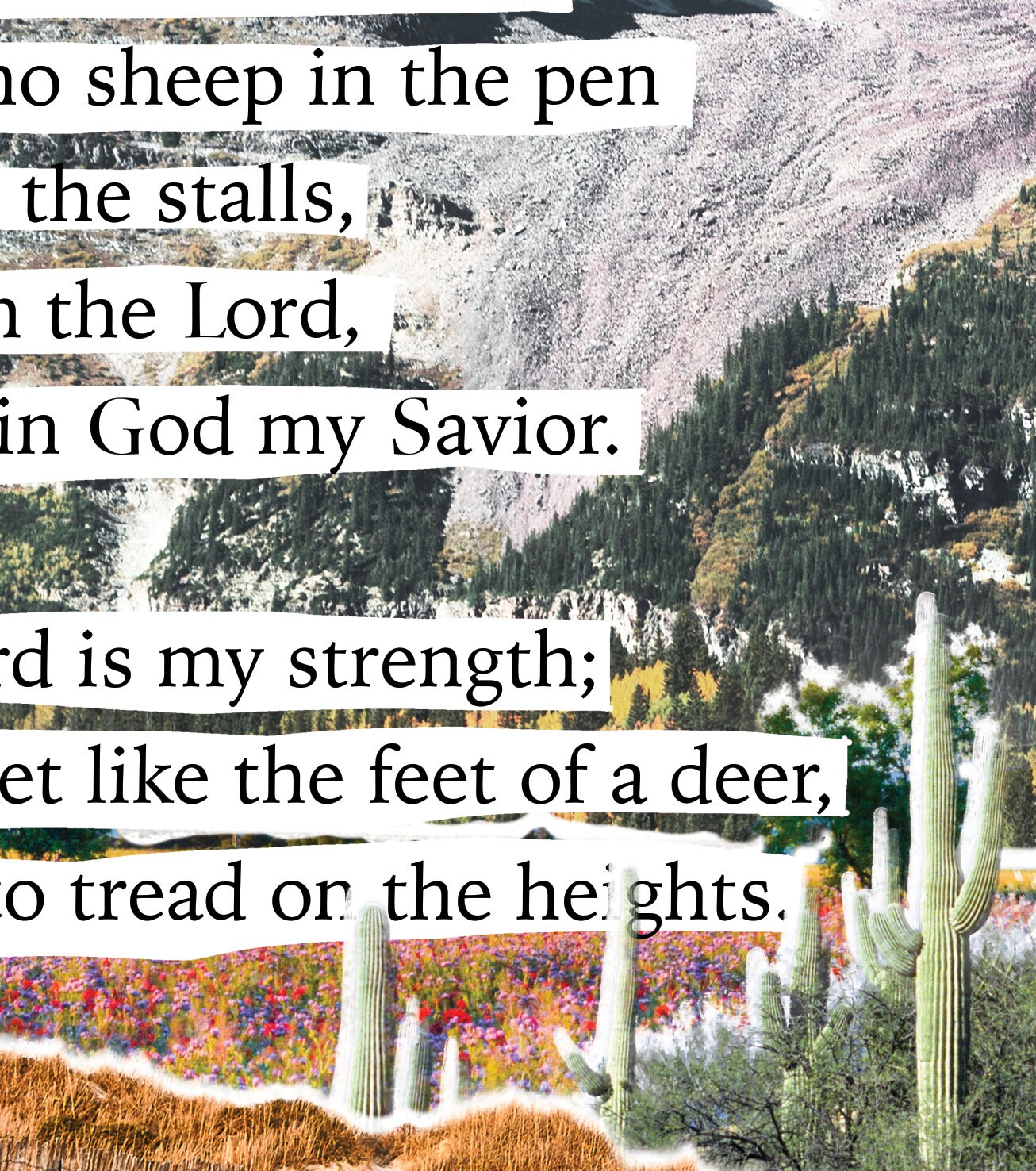 Art Print | "yet I Will Rejoice in the Lord" - Habakkuk 3:17-19 ...
