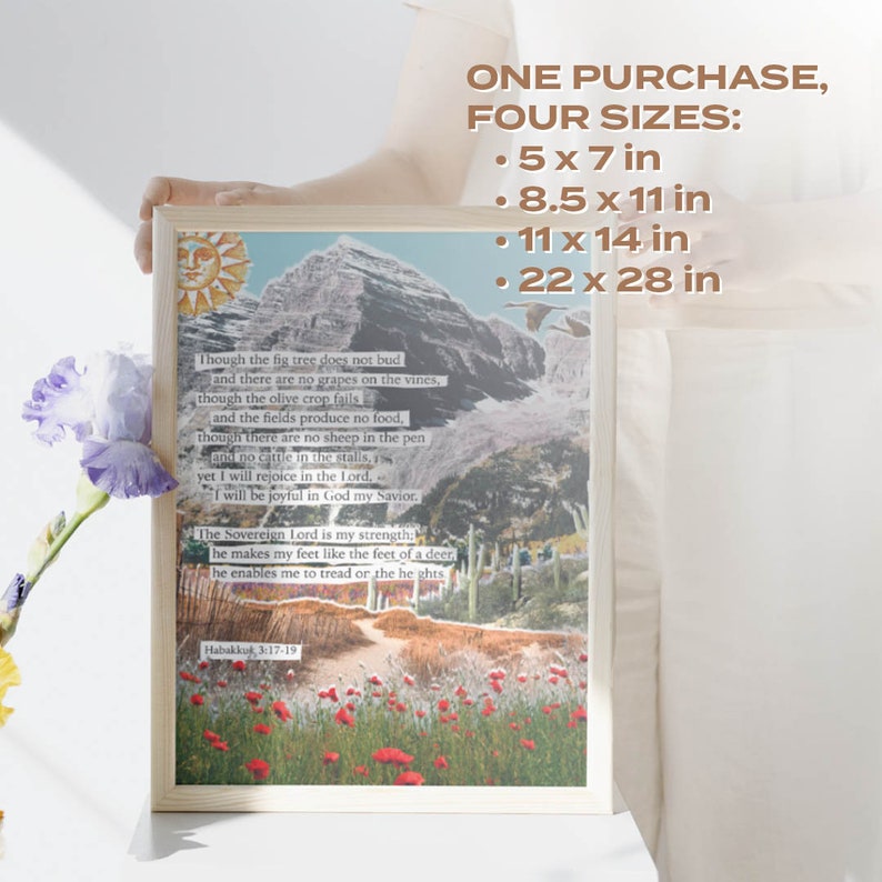 Art Print | "yet I Will Rejoice in the Lord" - Habakkuk 3:17-19 ...