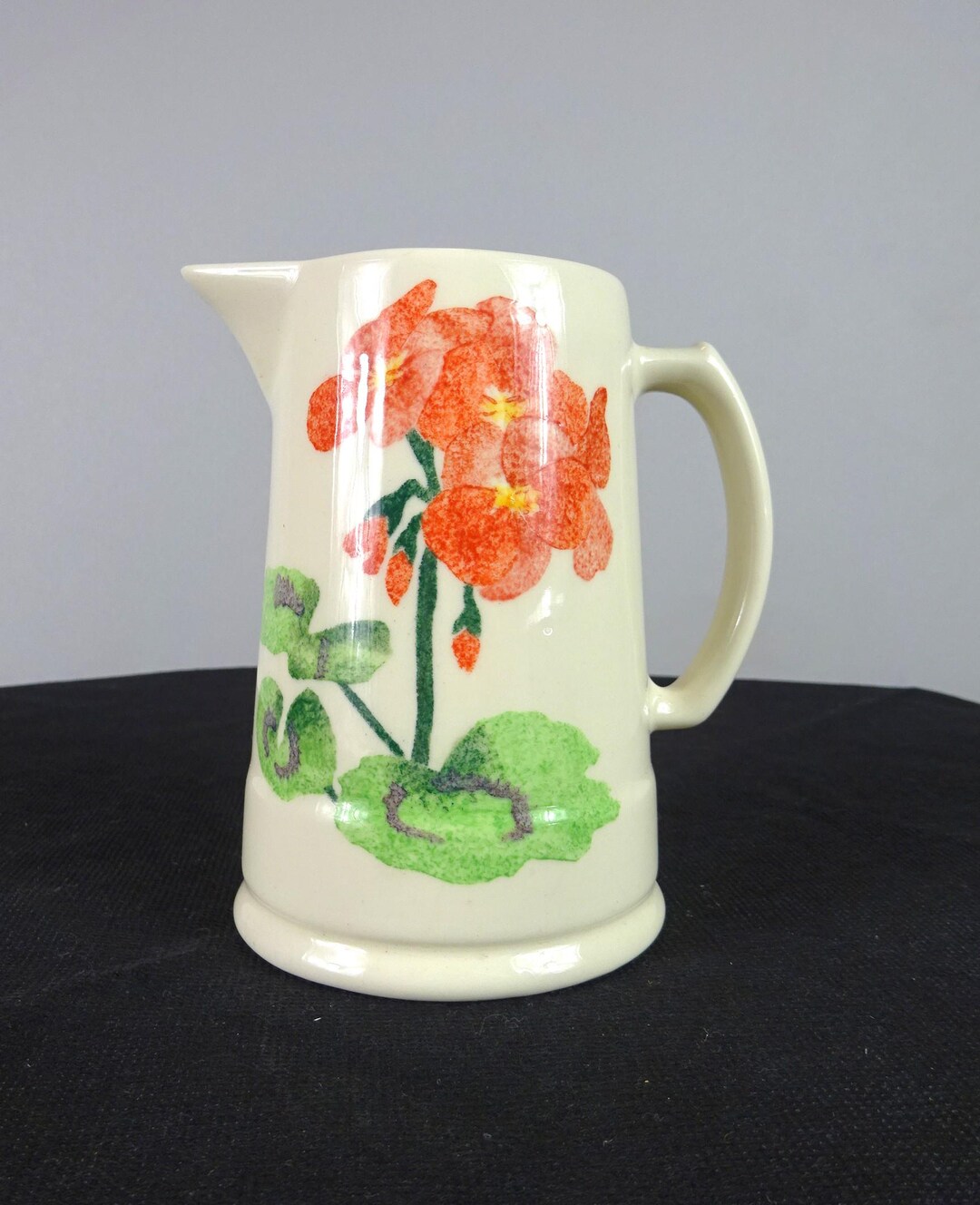 Jane and Stephen Baugham Pottery Milk Jug: Geranium Pattern, 1990s - Etsy
