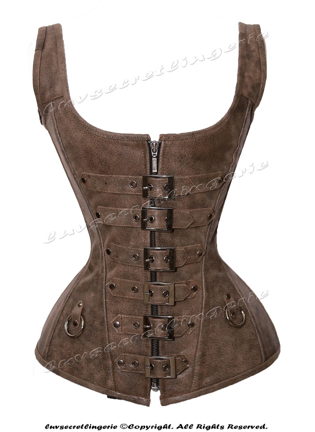 Luvsecretlingerie 24 Double Steel Boned Waist Training Buffalo Crunch ...