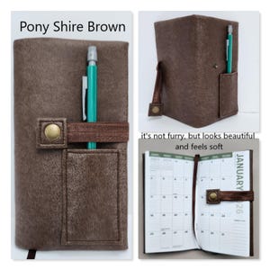 Pocket Calendar / Ultra-leather / Faux-leather / Planner / Calendar ...