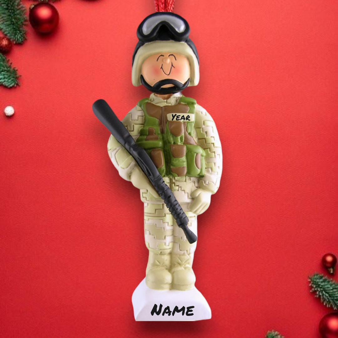 Personalized US Army Christmas Ornament Custom Military Decoration ...