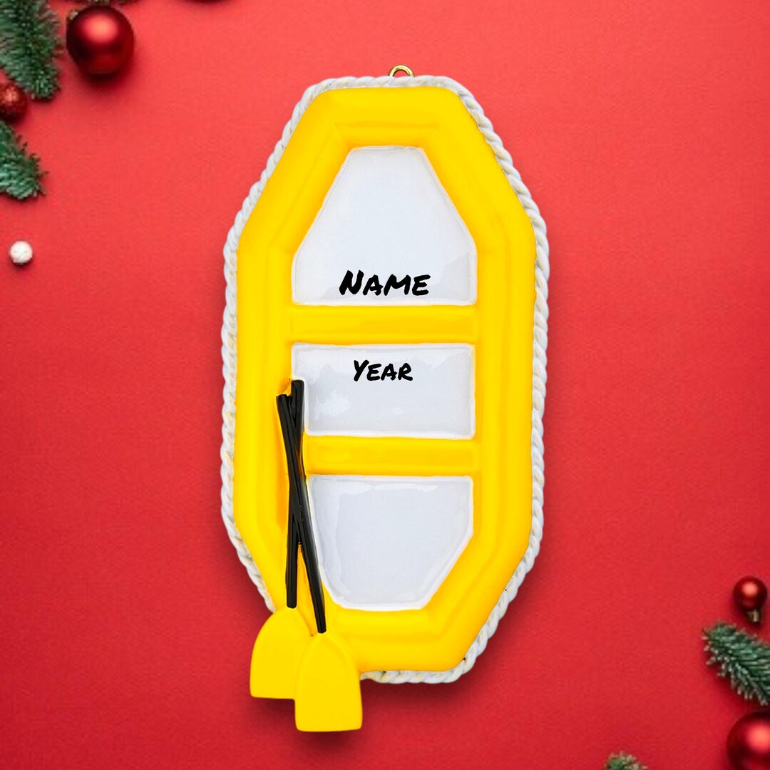 Personalized Raft Christmas Ornament Noel Box - Etsy