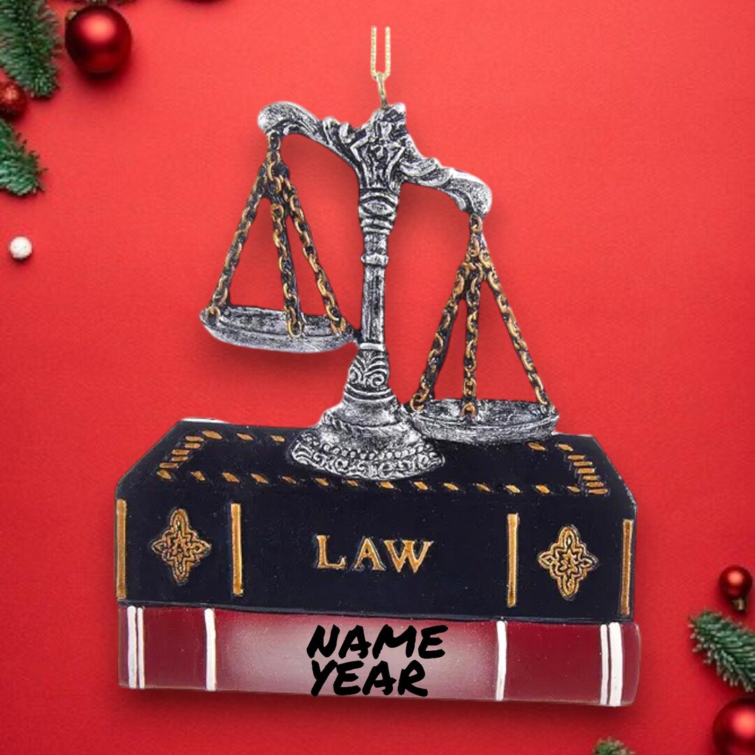Personalized Lawyer Christmas Ornament – Custom Legal Keepsake - Etsy