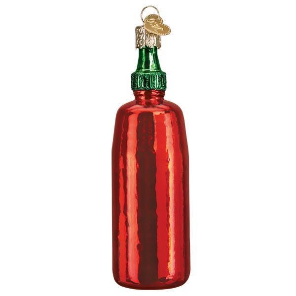 Sriracha Hot Sauce Ornament – Hand Painted Glass Christmas Keepsake for ...