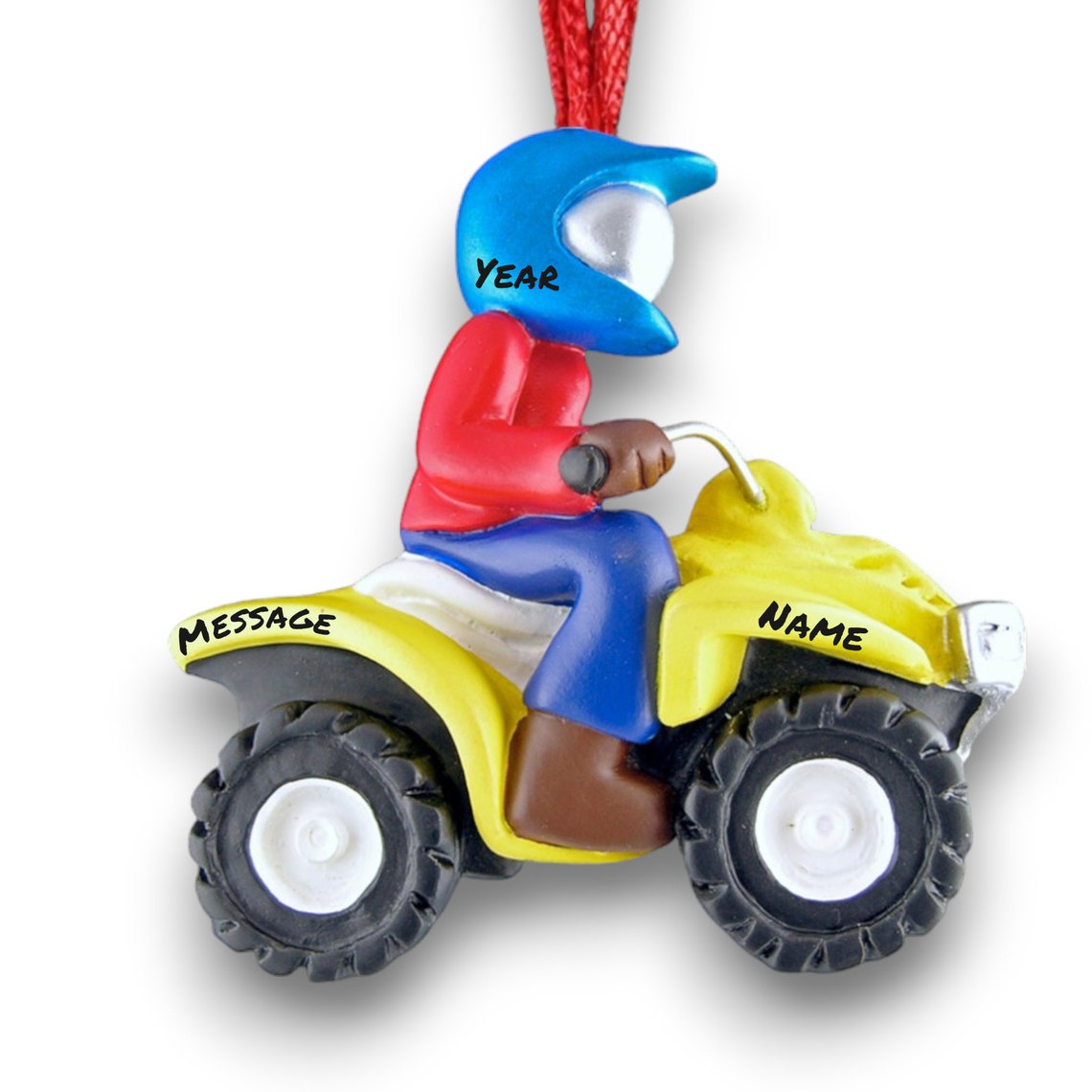 Personalized ATV Ornament - Custom Four Wheeler Christmas Decoration - Etsy