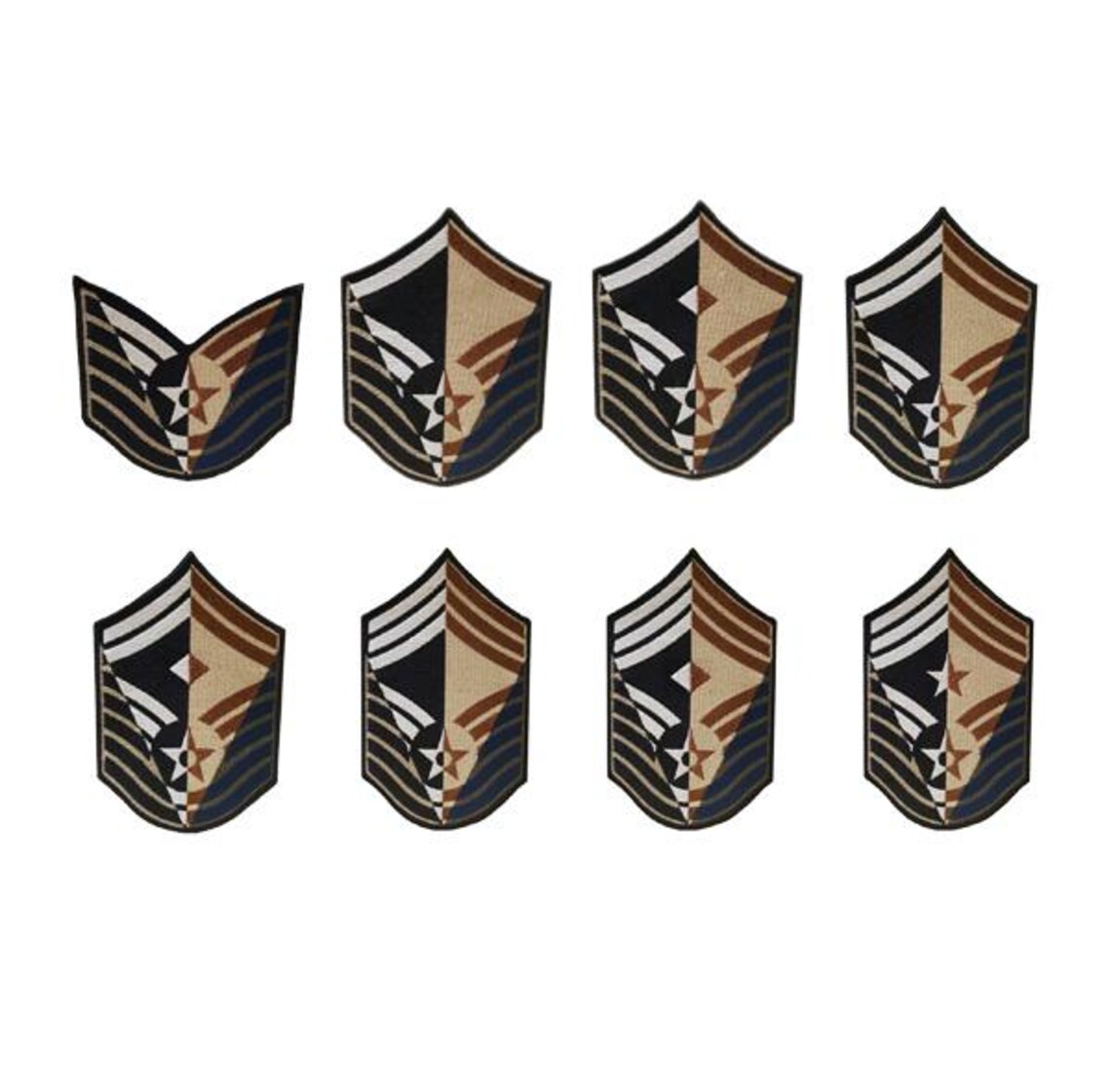 Multi Uniform Rank Patches ABU, Blues, DBU and BDU All in One ...