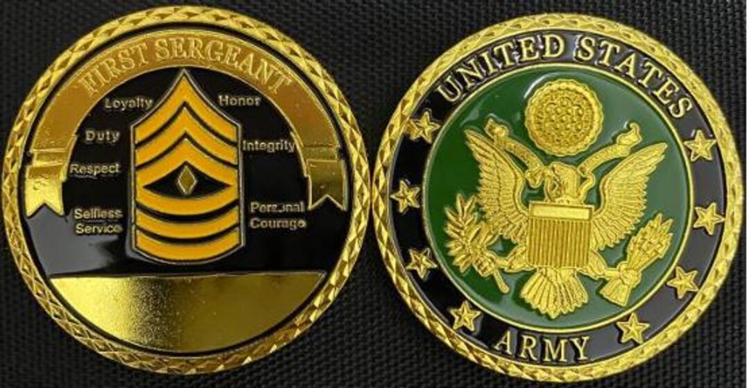 Army First Sergeant Coin - Etsy
