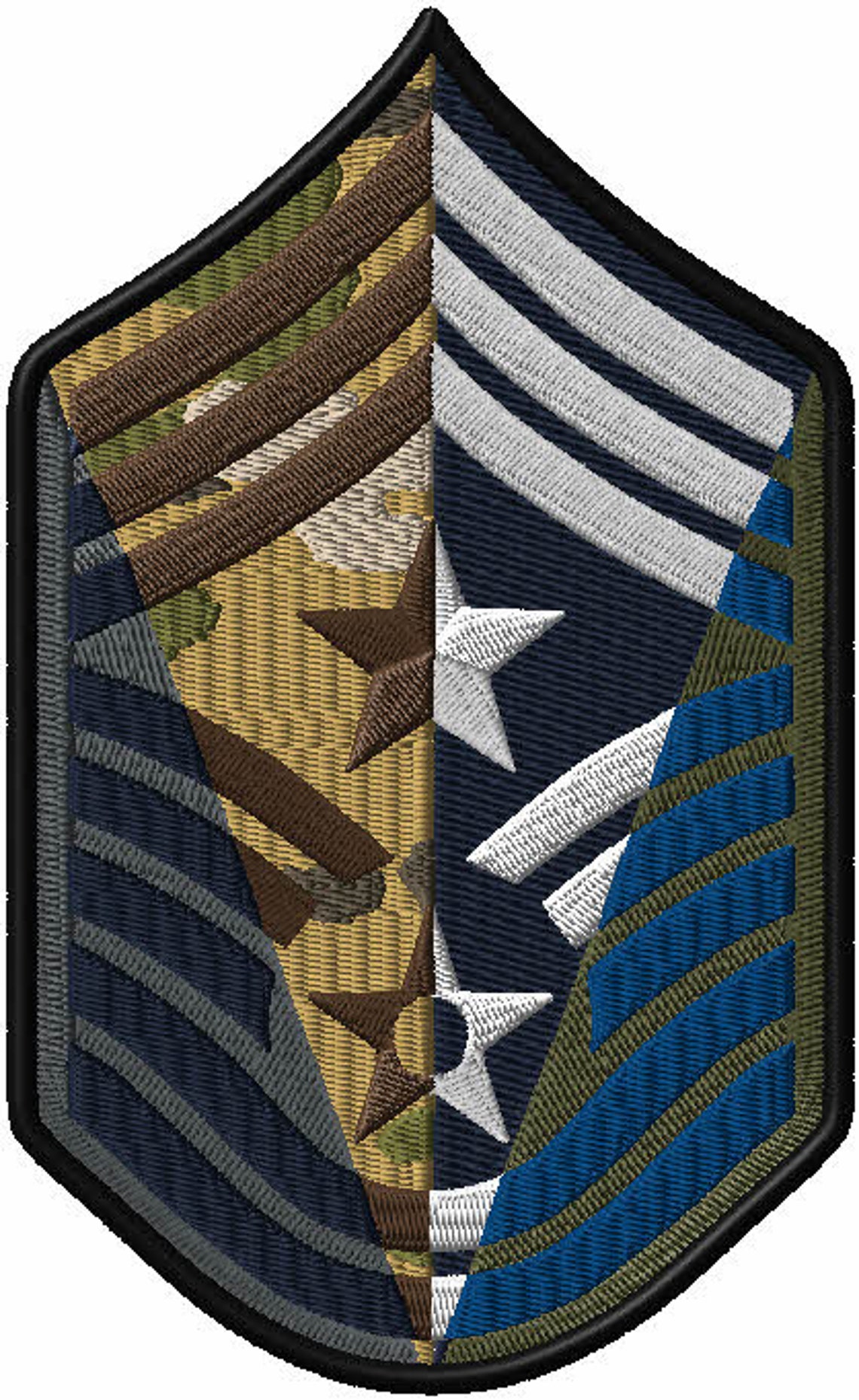 Multi Uniform Rank Patches Air Force (ABU, Blues, DBU, BDU) Military ...