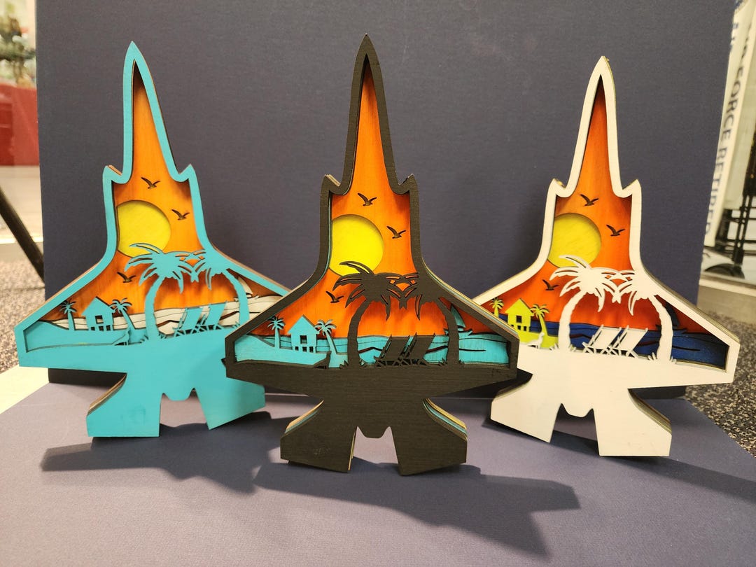 F35 JET WOOD A WARD Trophy - Etsy