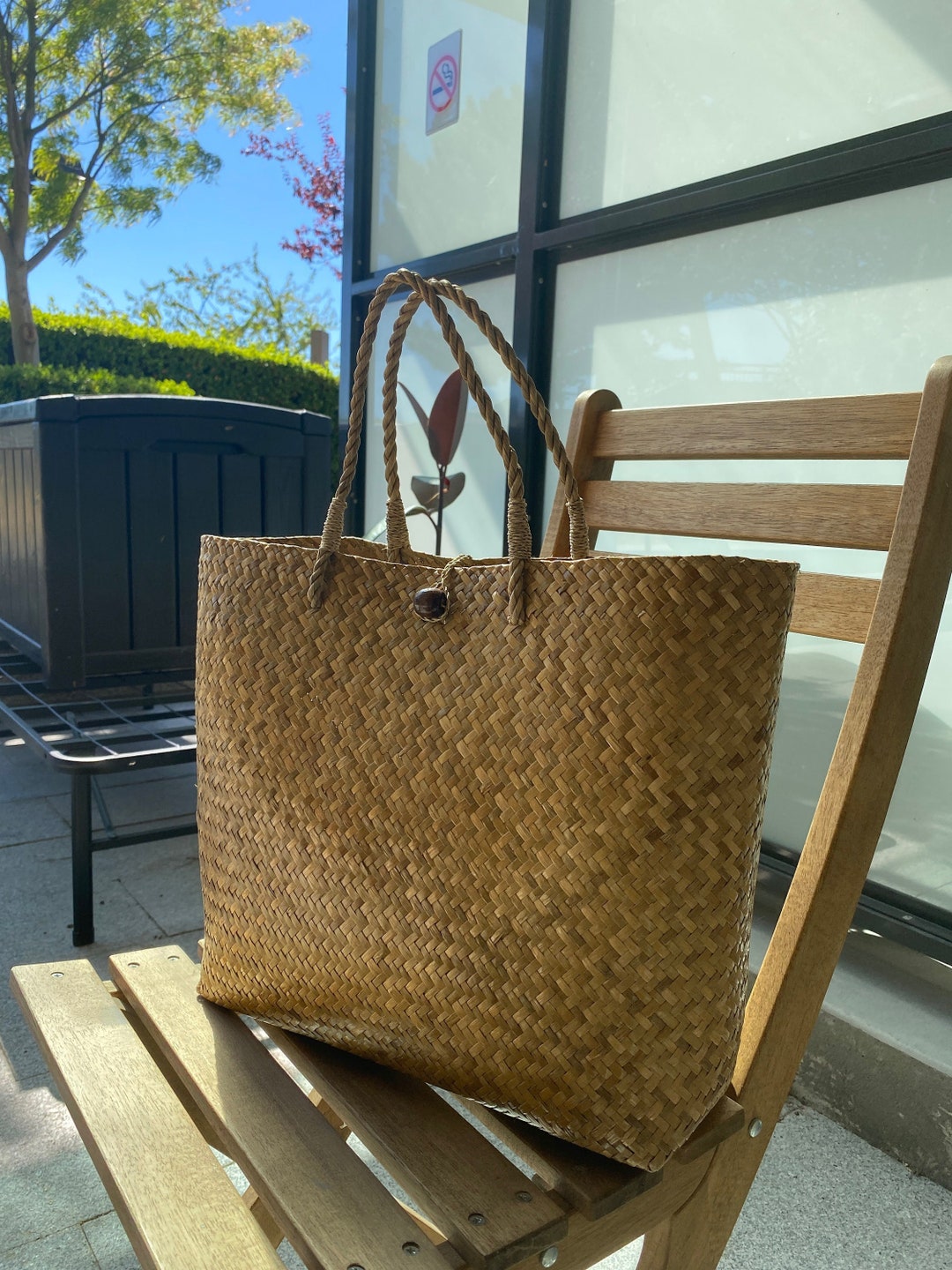 Hand-woven Bags 100% Natural, Made From Sedges, Women's Straw Weave ...