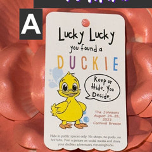 Oh What Lucky You Found a Duck - Etsy