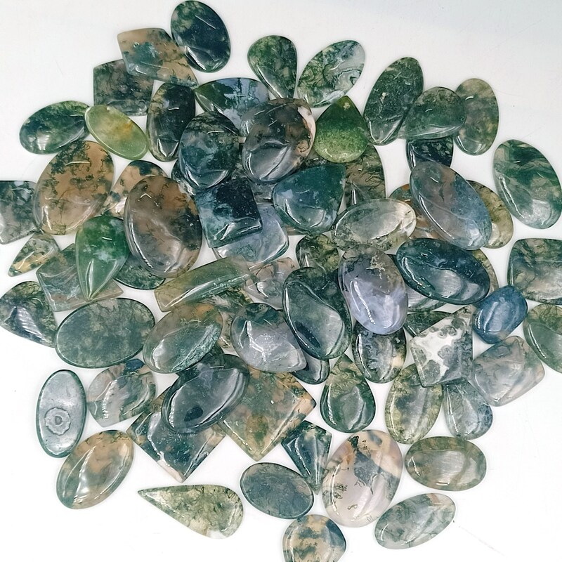 Moss Agate Cabochon - Etsy