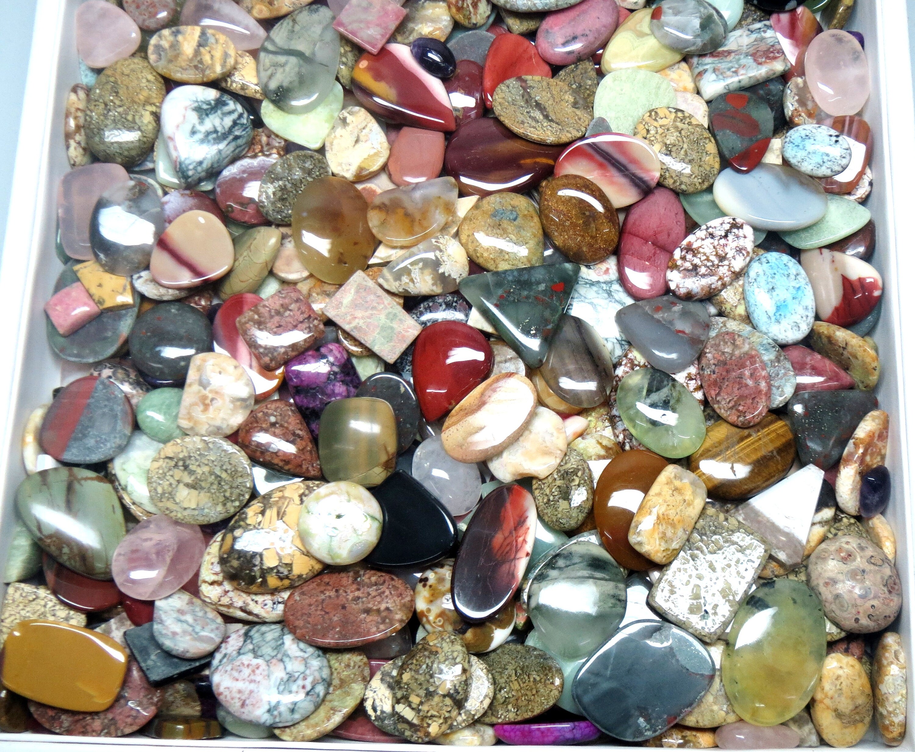 FREE GEMSTONE Opal Obsidian Agate Jasper Quartz Natural Mix - Etsy