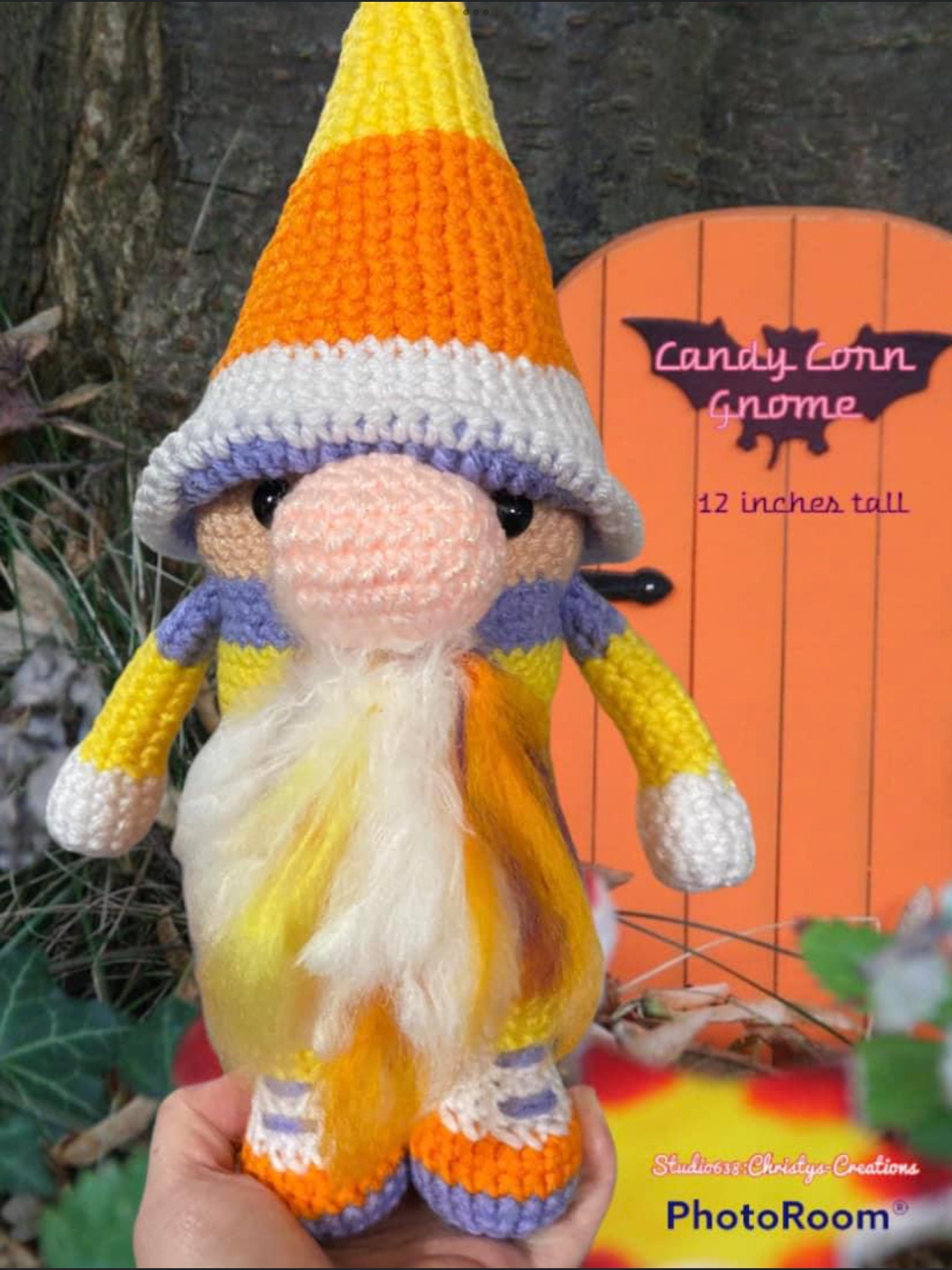 Crochet Gnome Candy Corn Gnome Toy Sweet Gnome Custom Made ...