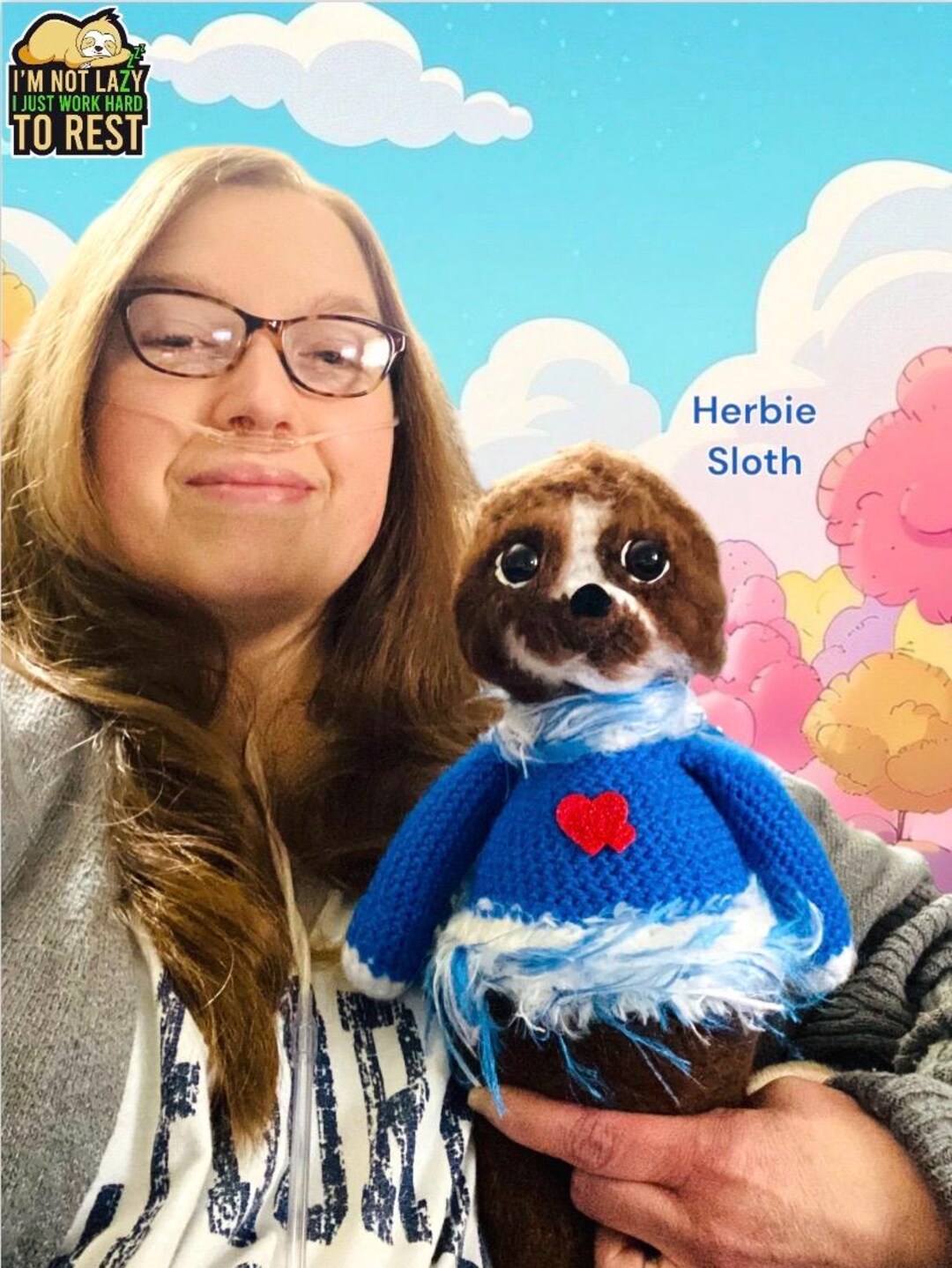 Crochet Sloth Toy Brown Adorable Sloth Toy Large Realistic Face With ...