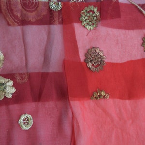 Pink Assorted Embellished Sari Fabric Remnants Scraps - 10 Pieces - Etsy