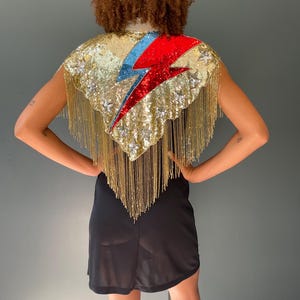 Ziggy Zap Sequin Cape One Size - Etsy