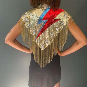 Ziggy Zap Sequin Cape One Size - Etsy