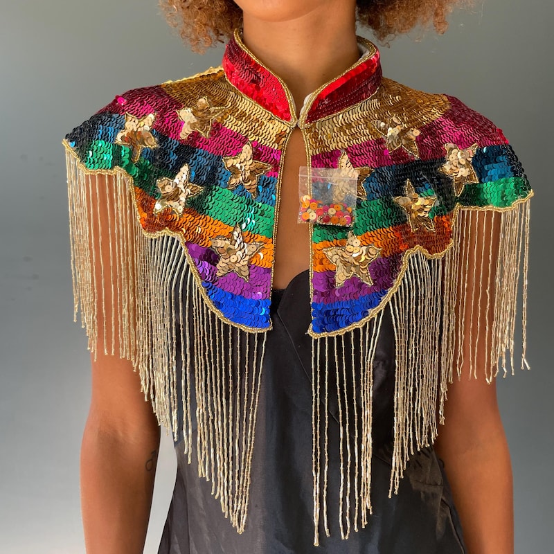 Fringe Epaulettes Cape - Etsy UK