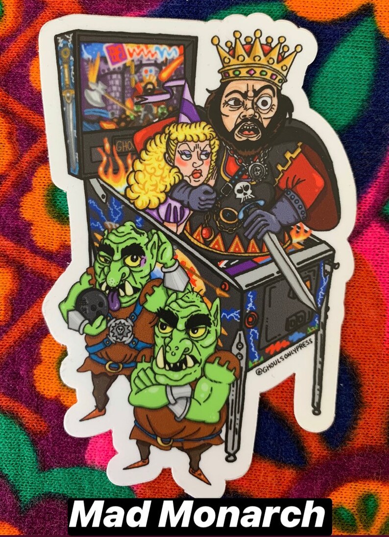 Pinballistic! Vinyl Stickers 4”x3” 6 Choices - Etsy