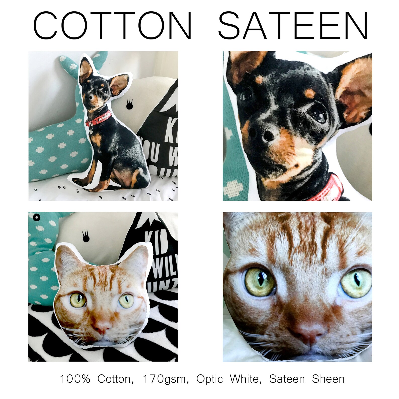 Memory Pillow Pet Memorial Custom Pet Portrait - Etsy