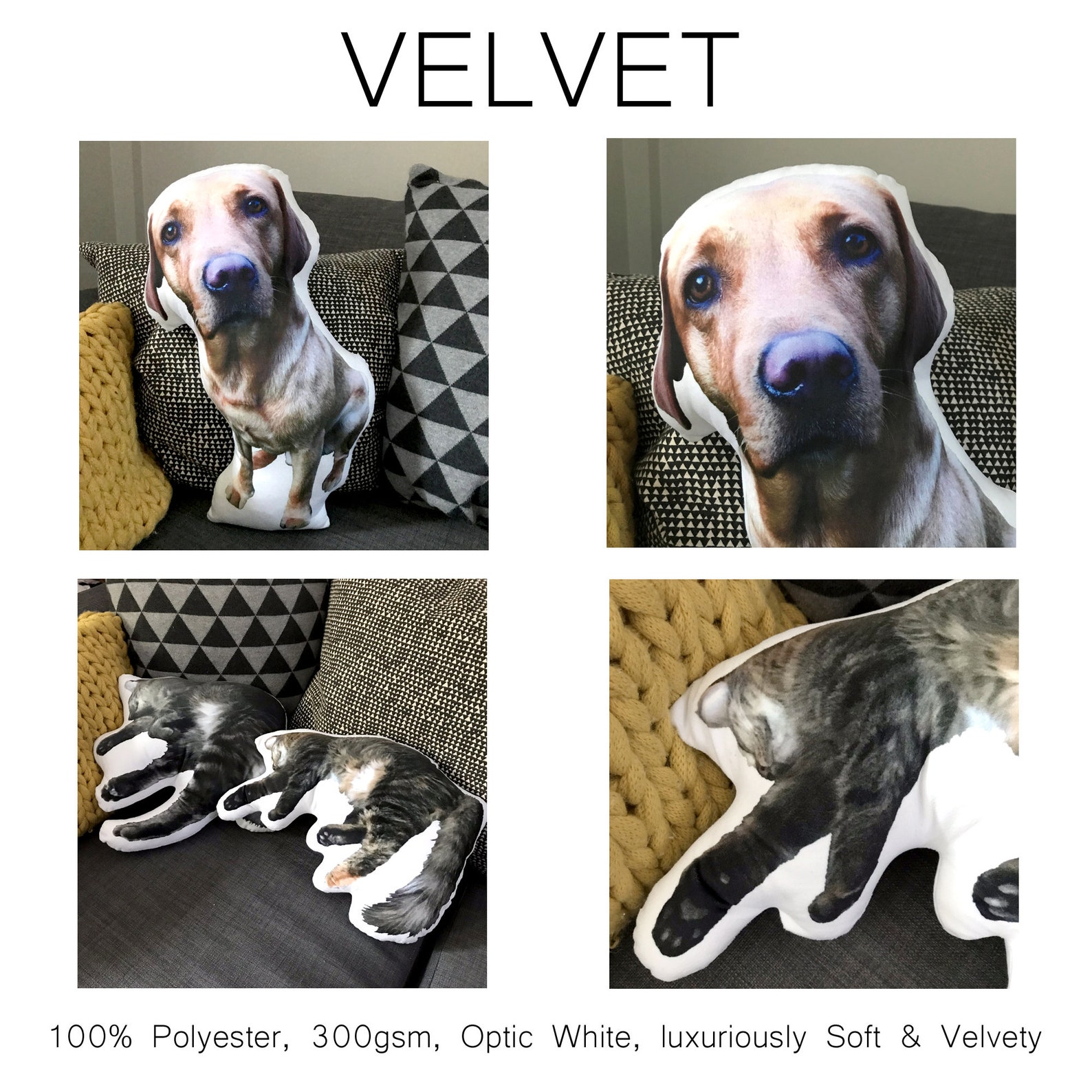 Memory Pillow Pet Memorial Custom Pet Portrait - Etsy