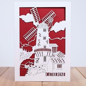 Windmill Personalised Birthday Card - Etsy