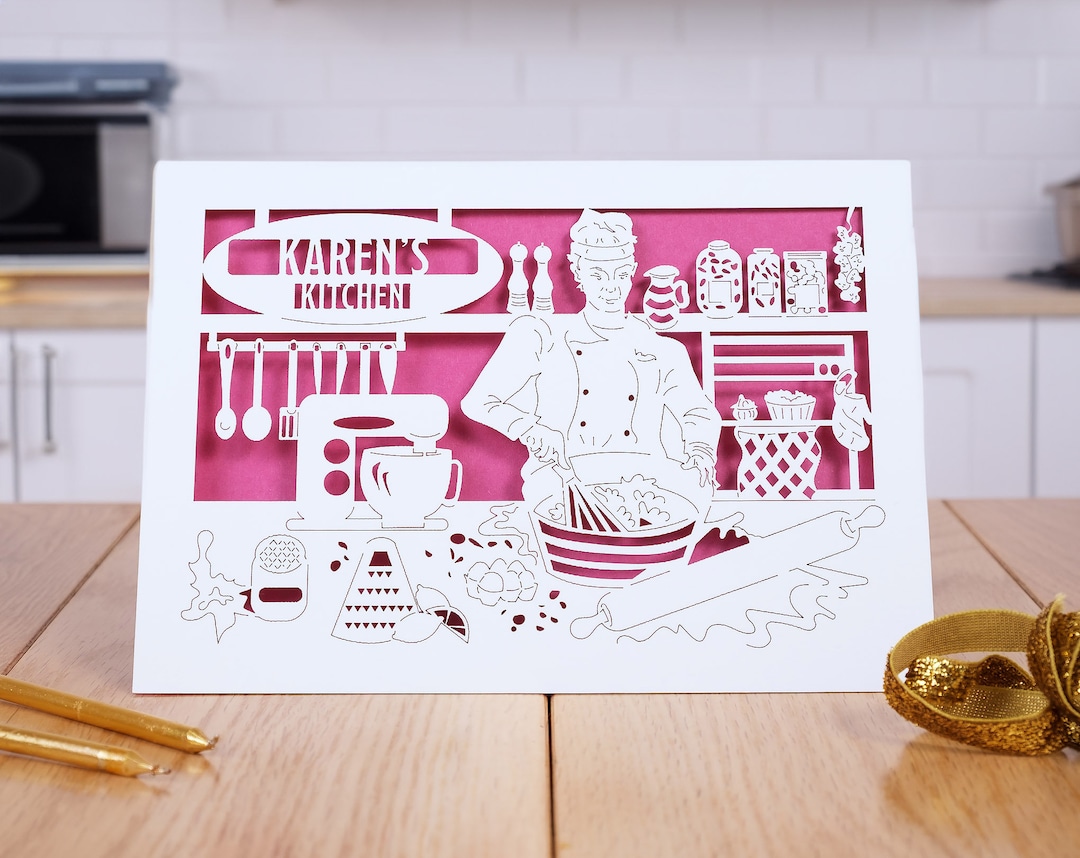 Chef!, Personalised Birthday Card, Cooking and Cookery Card, Kitchen ...