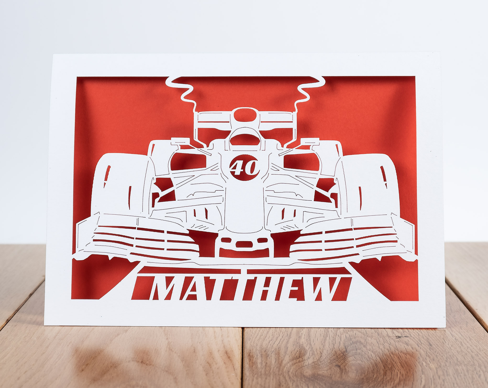 Racing Car Personalised Birthday Card Any Age and Name | Etsy UK