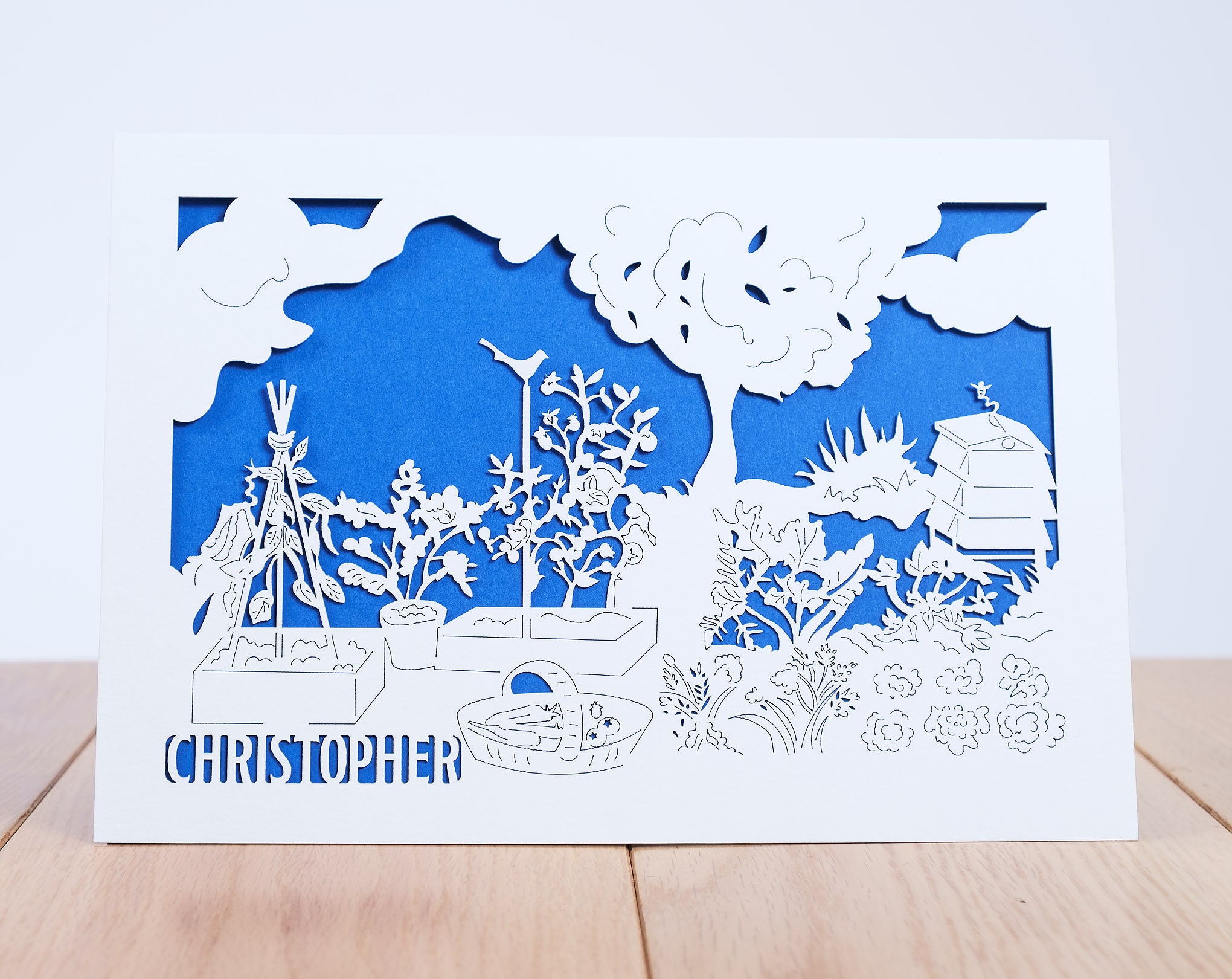 The Allotment Birthday Card Gardening Card Laser Cut Card - Etsy