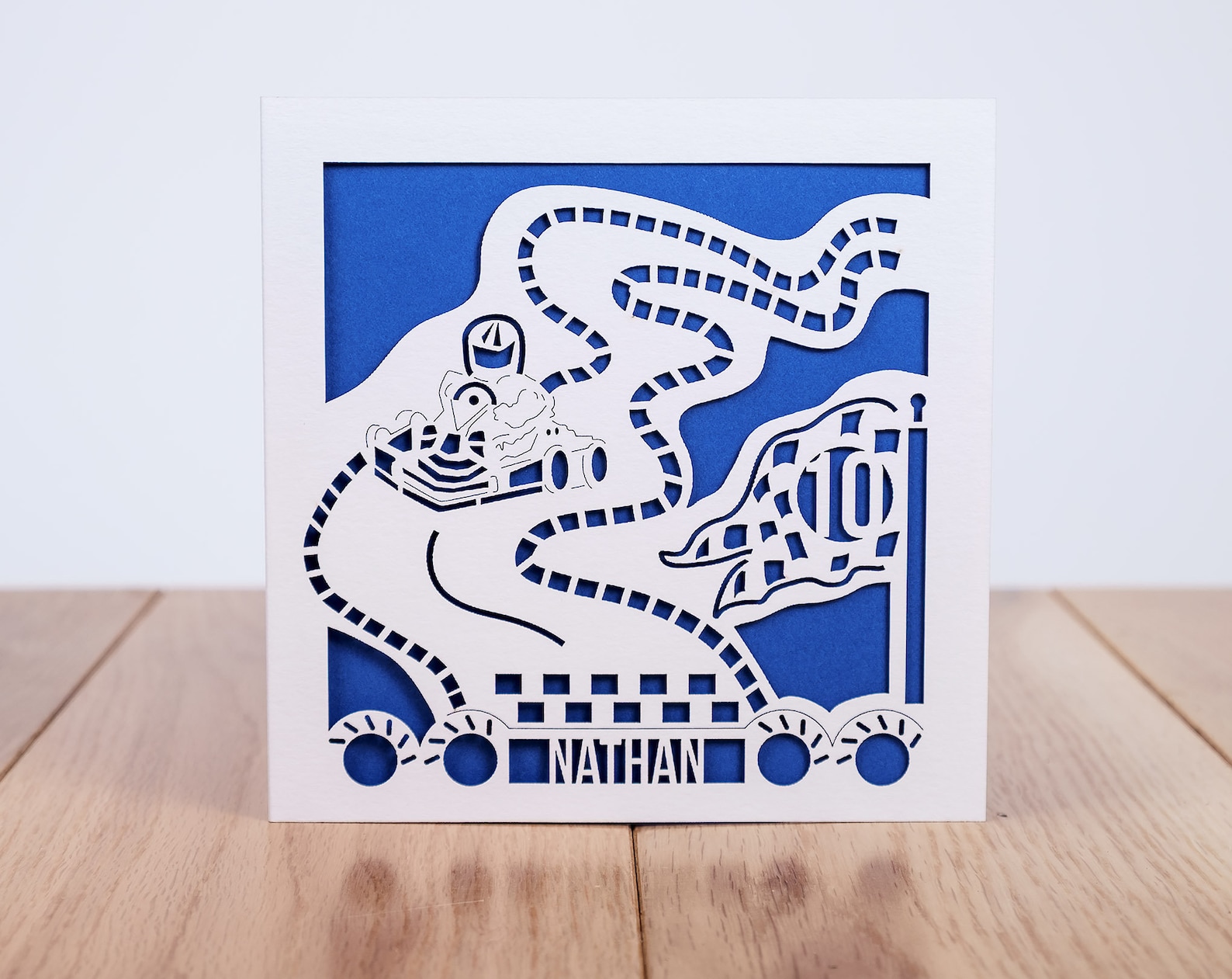 Go Kart Personalised Racing Birthday Card Personalised Age - Etsy