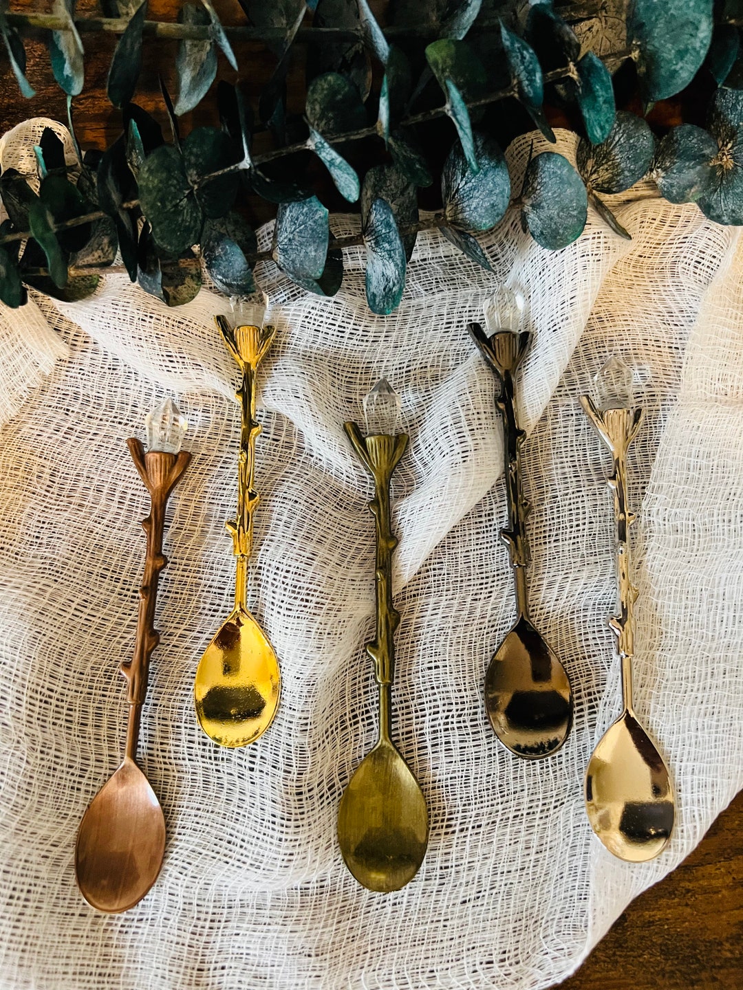 Witchy Tiny Antique Inspired Tea Spoon Set of 5 - Etsy