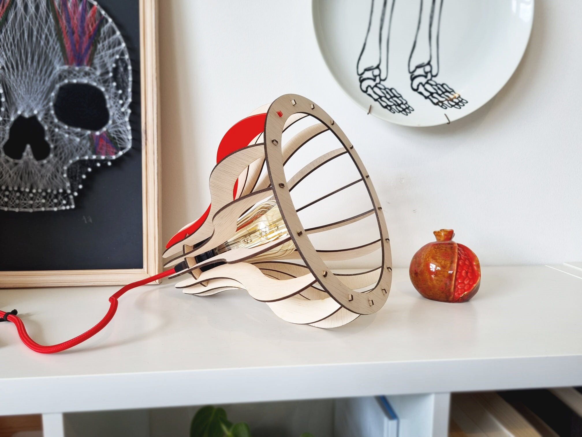 Timmy DIY Wooden Lamp - Fun to Assemble, Unique Industrial Home Decor ...