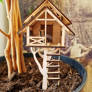 Plant Hut - Small DIY Miniature Tribal-inspired Plant Decor | Small ...