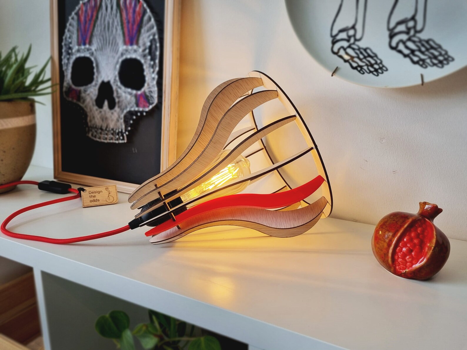 Timmy DIY Wooden Lamp - Fun to Assemble, Unique Industrial Home Decor ...