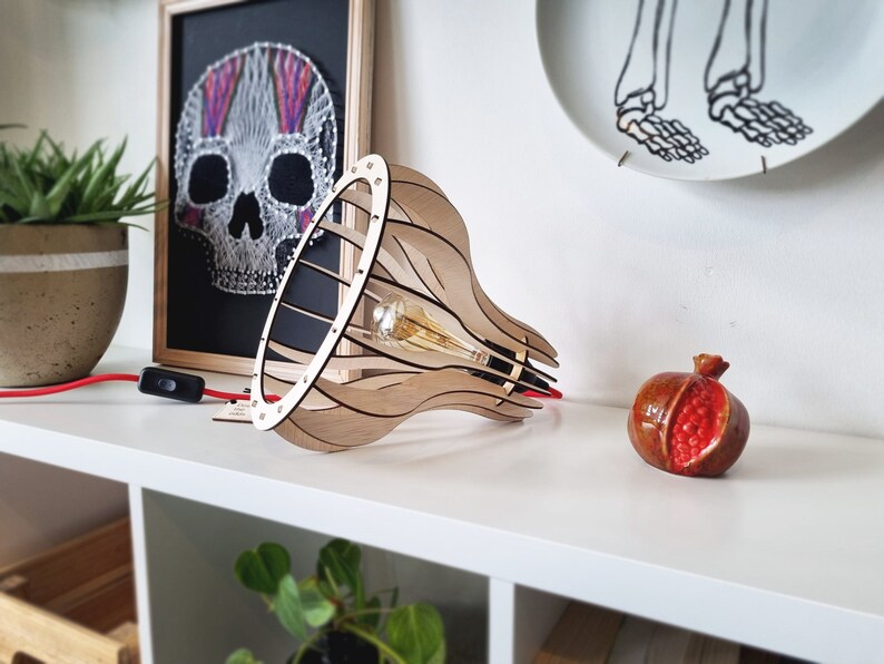 Timmy DIY Wooden Lamp - Fun to Assemble, Unique Industrial Home Decor ...